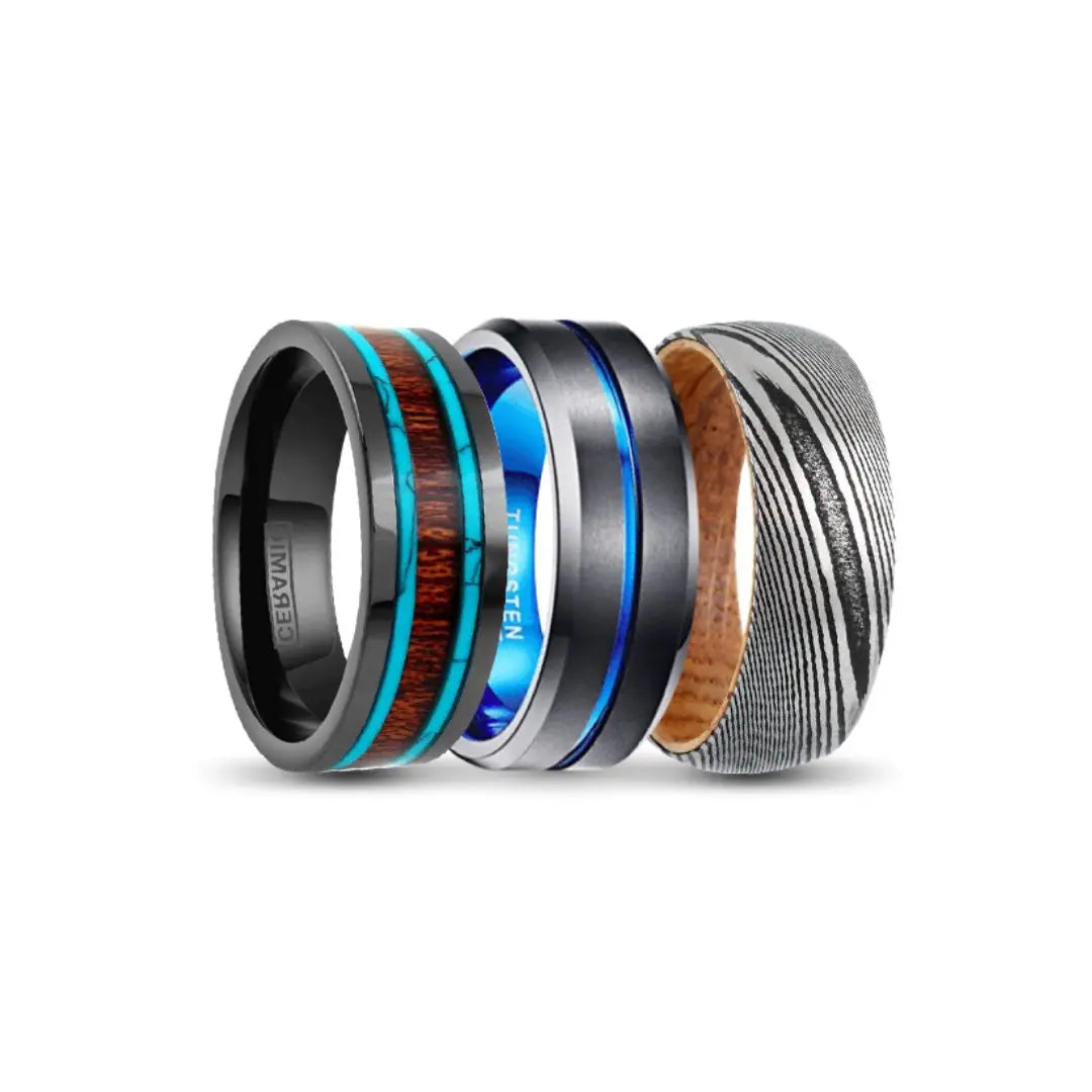 Mens Rings, Tungsten Carbine Rings