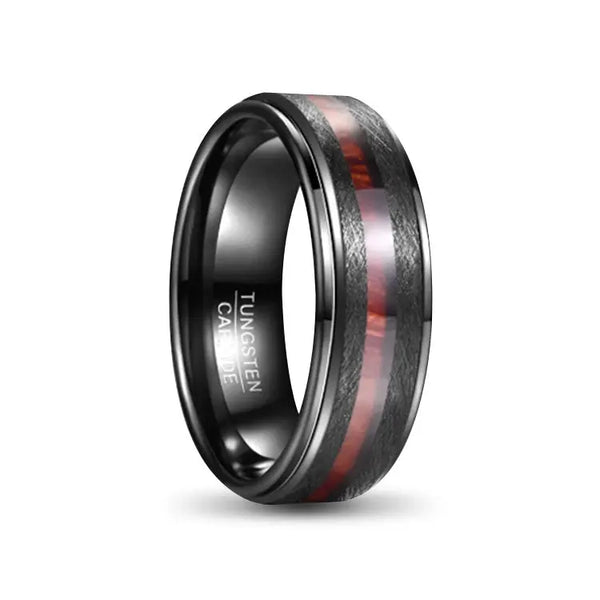 Electro Black Tungsten Carbide Ring
