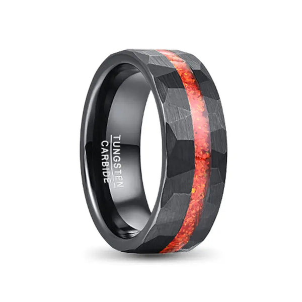 Starry Night Fire Tungsten Carbide Ring