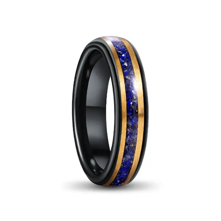 Stellar Gold Tungsten Carbide Ring
