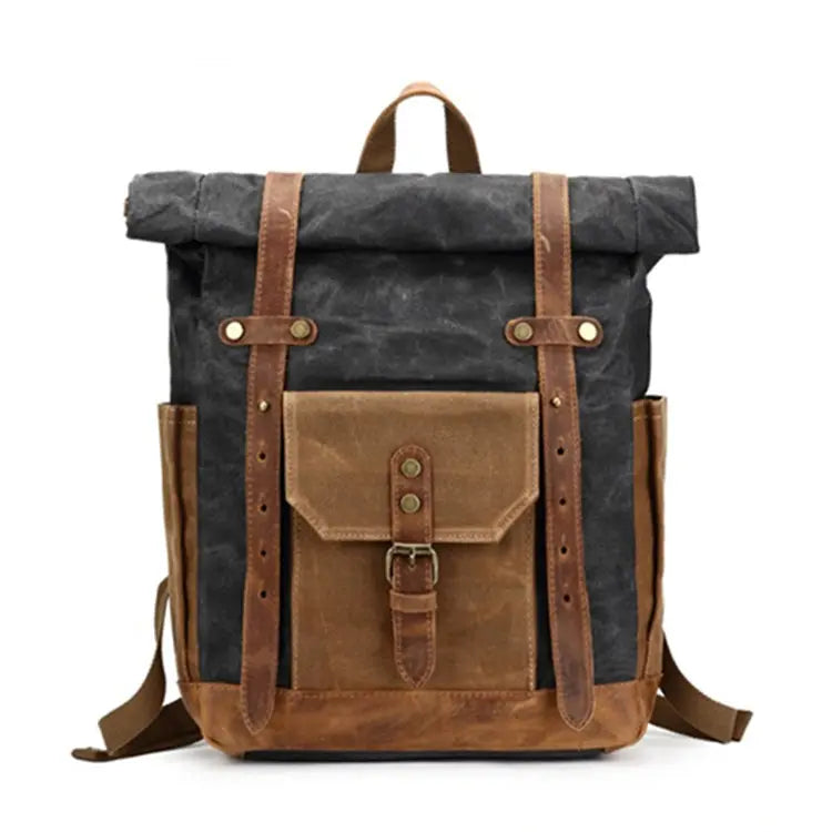 Wax Canvas Backpack - Orbit Rings