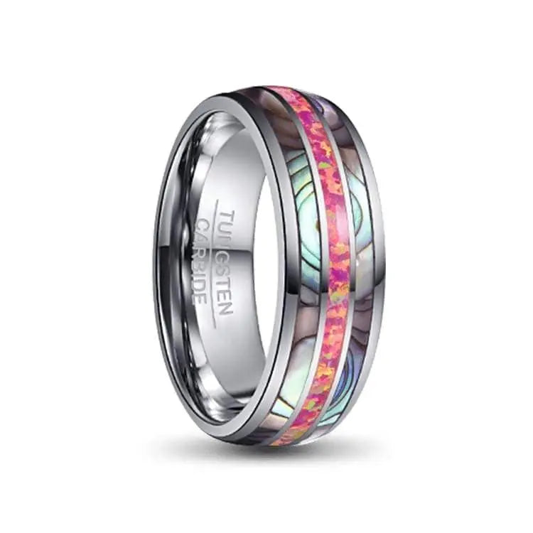 Astro Pink Tungsten Carbide Ring | Orbit Rings