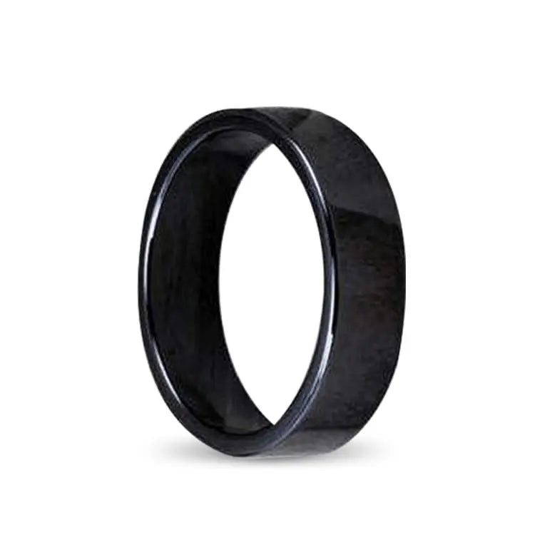 Ceramic Ring Black or White | Orbit Rings