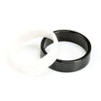 Ceramic Ring Black or White | Orbit Rings