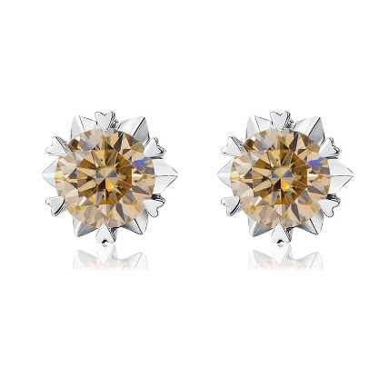 Coco Champagne Stud Earrings