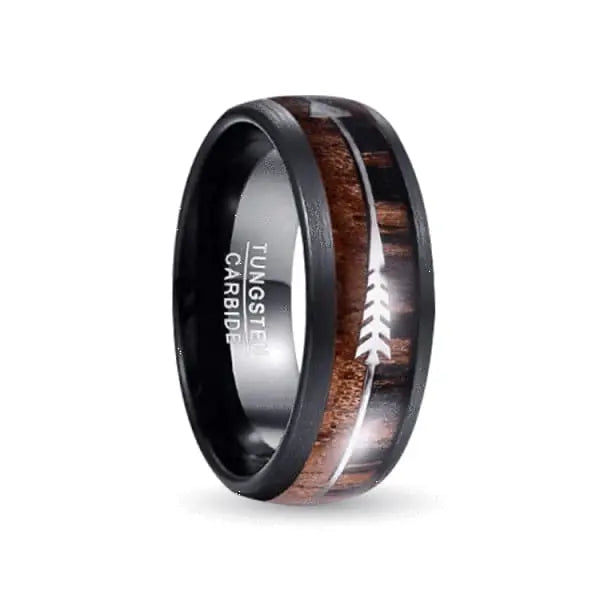 Cosmic Brown Black Tungsten Ring | Orbit Rings