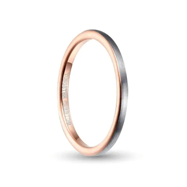 Delta Ladies Rosegold Tungsten Carbide Ring
