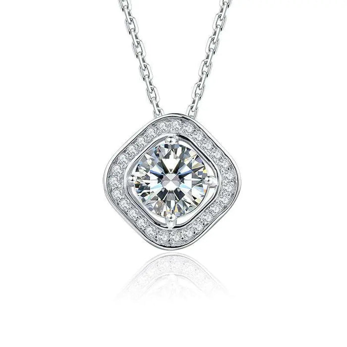 Emma Moissanite Pendant & Earring Set