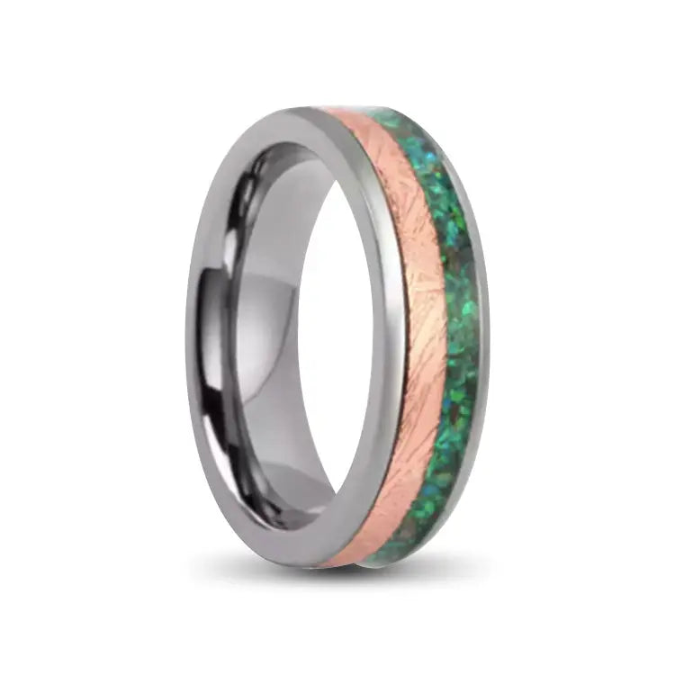 Eris Green Titanium Ring