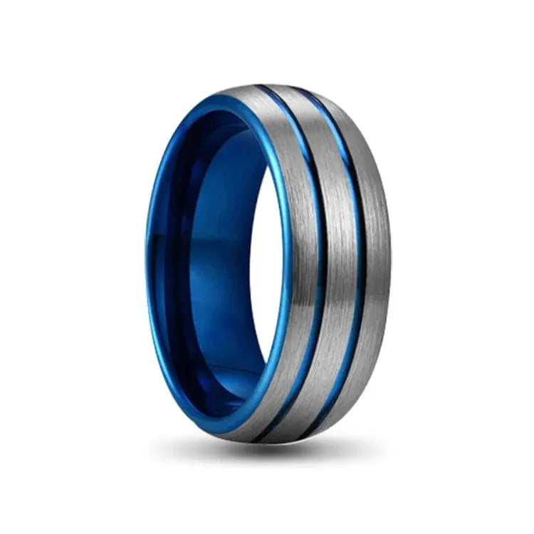 Force Blue Tungsten Carbide Ring