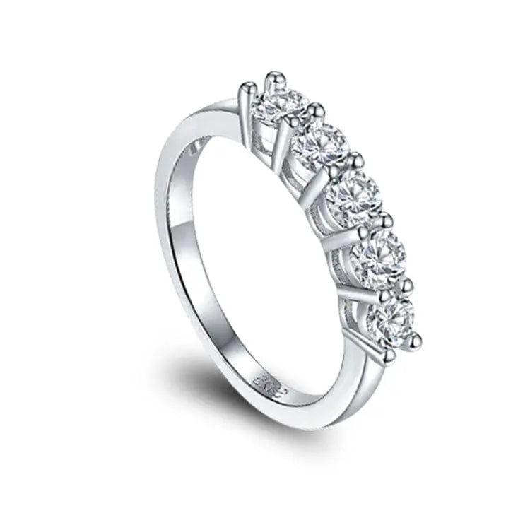 Freya 3.5mm 1ct total Moissanite Wedding Band