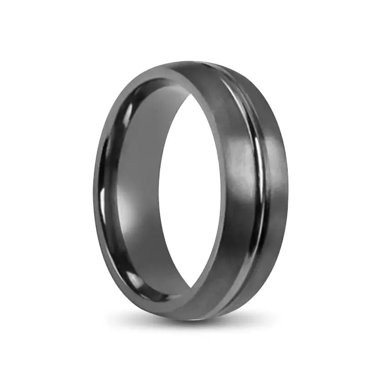 Helio Brushed Tantalum Ring