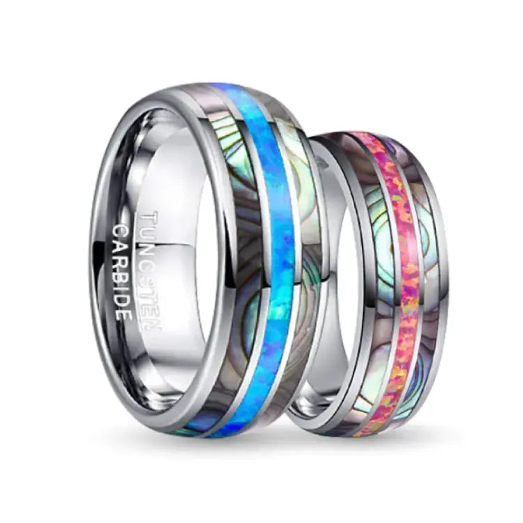 LoveLock Tungsten Carbide Wedding Bands Bundle