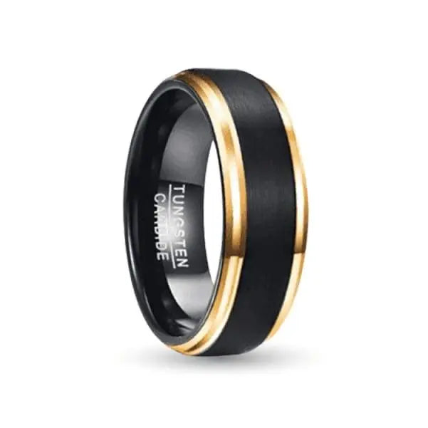 Morning Star Gold Tungsten Ring
