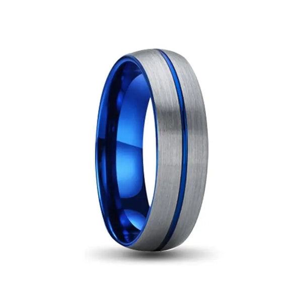 Sunset Silver Slim Tungsten Carbide Ring